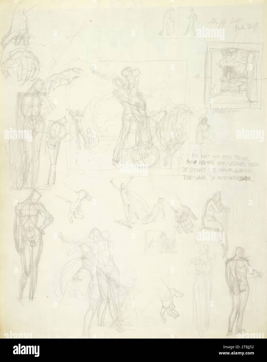 Various sketches, sketchbook Rothaug Alexander; 39 paginated pages ...