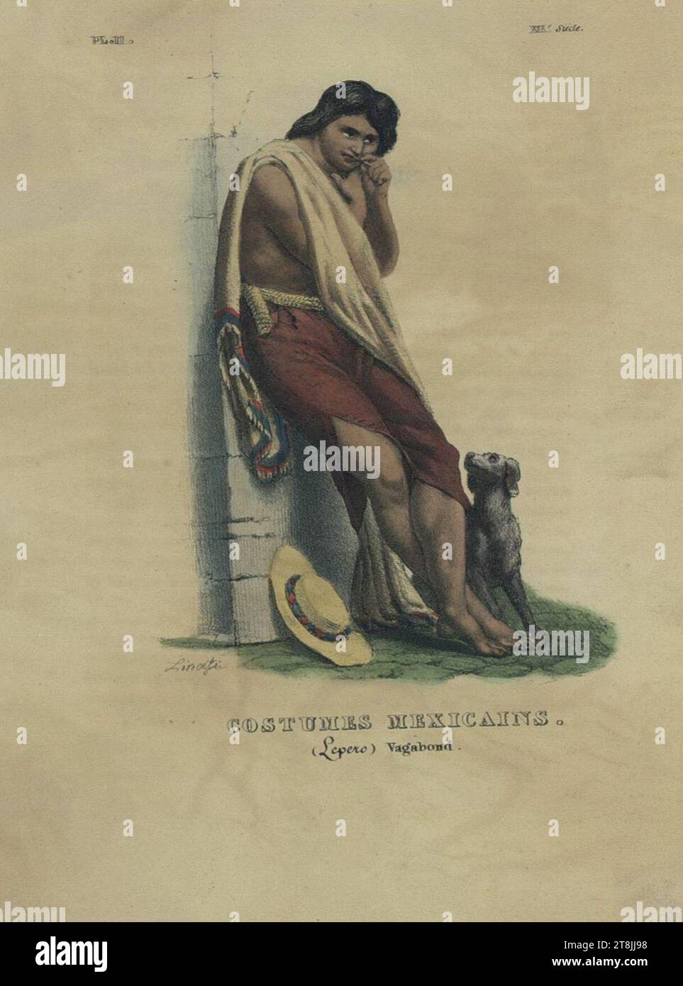 Vagabond by Claudio Linati 1828 Stock Photo - Alamy