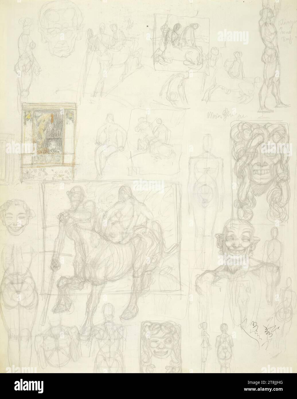Various sketches, sketchbook Rothaug Alexander; 39 paginated pages ...