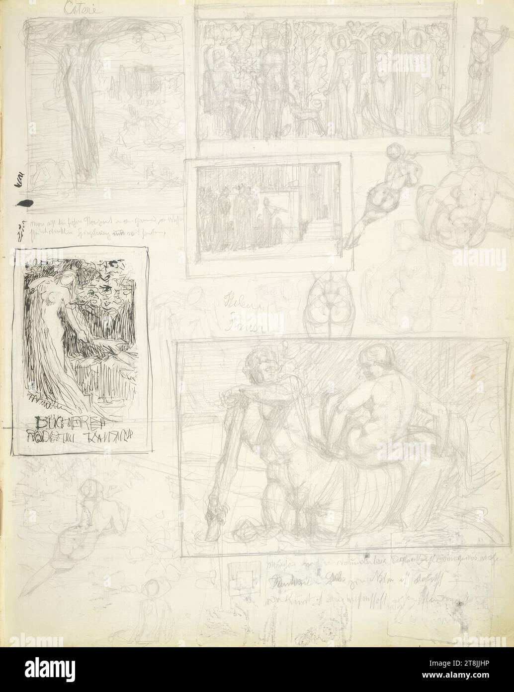 Various sketches, sketchbook Rothaug Alexander; 39 paginated pages ...