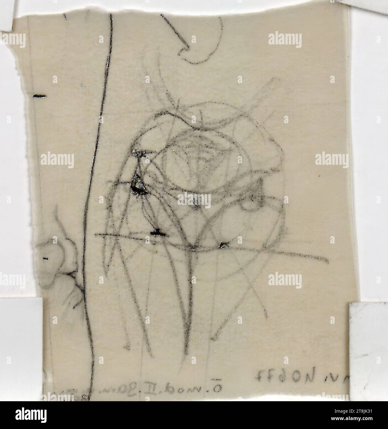 Figural study, Alexander Rothaug, Vienna 1870 - 1946 Vienna, drawing ...