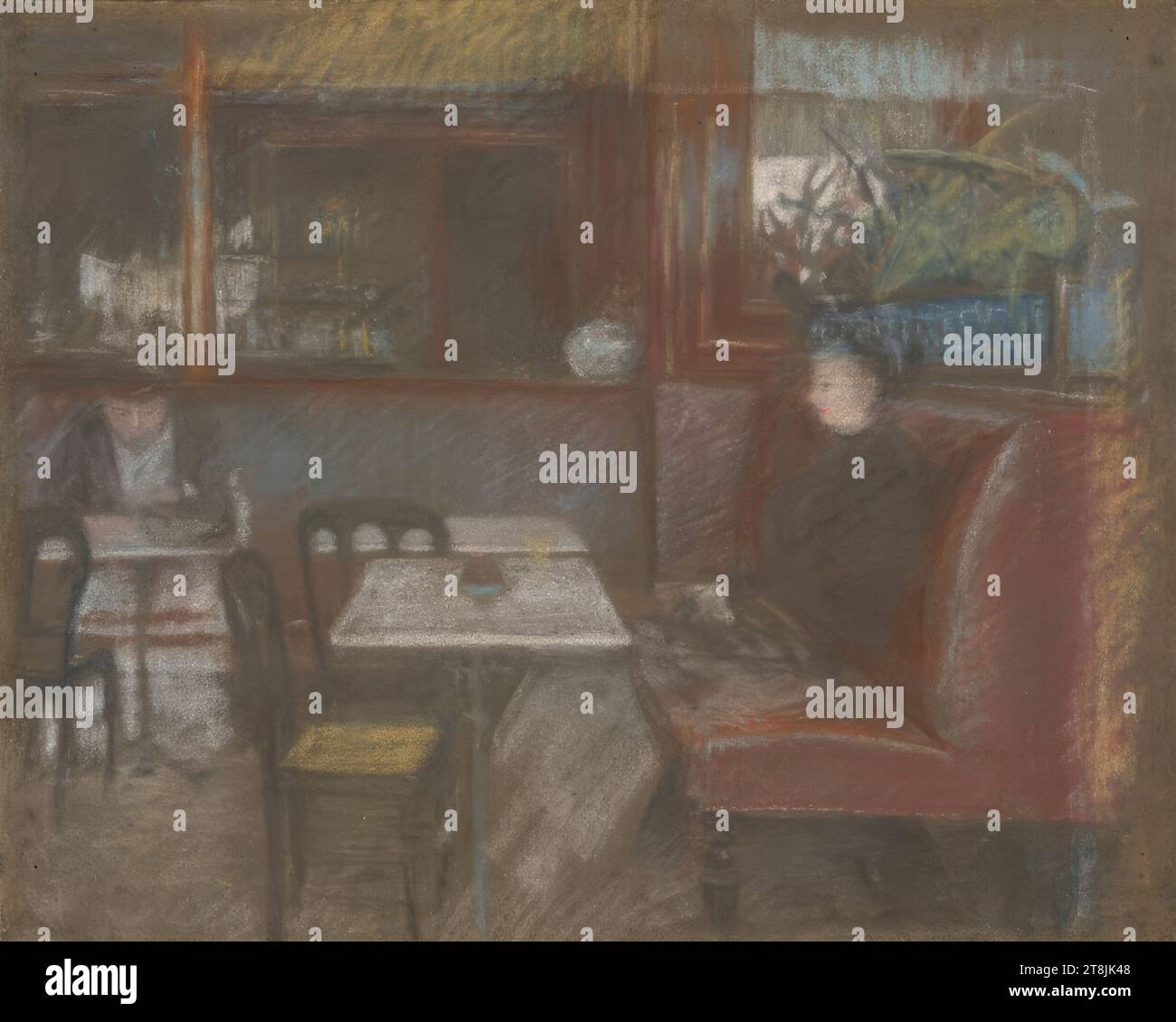 Café interior in Paris, Josef Engelhart, Vienna 1864 - 1941 Vienna ...