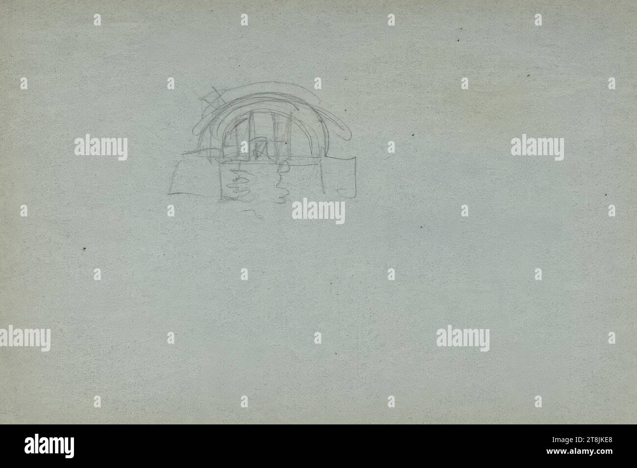 Architectural sketch, sketchbook Farmer Leopold; 44 paginated pages ...
