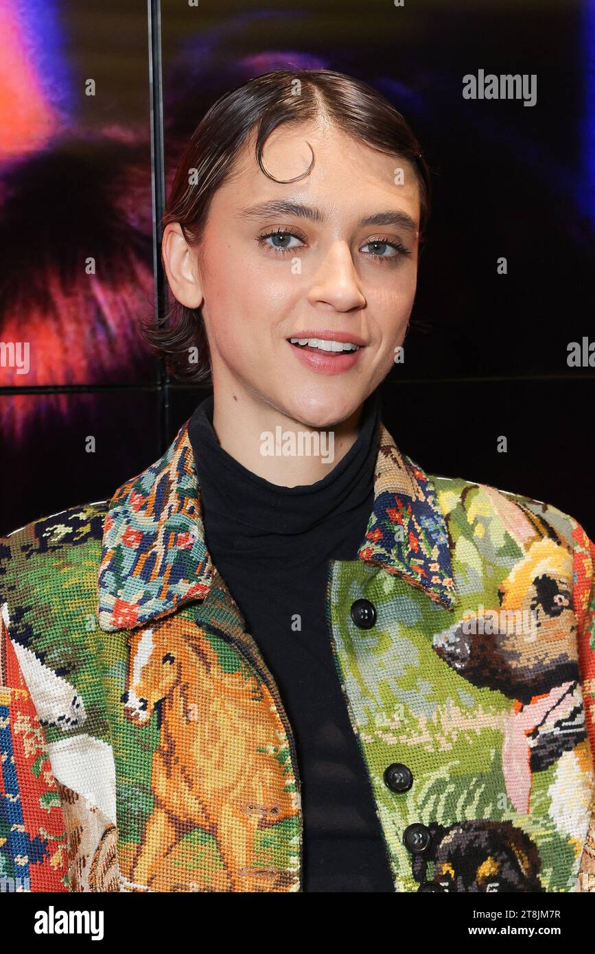 Paris, France. 20th Nov, 2023. Singer and actress Claire Pommet aka ...