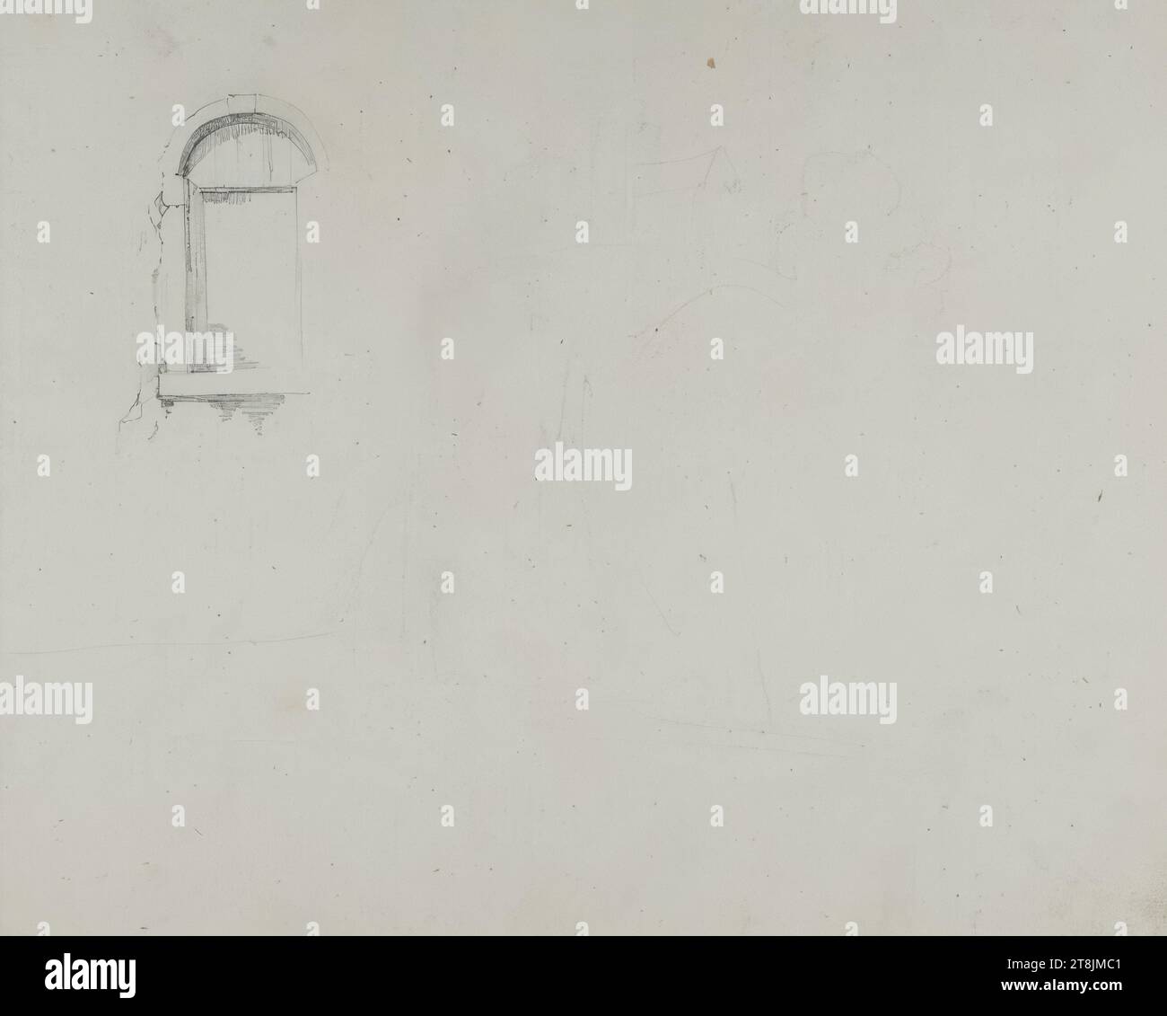 window study; loose landscape sketch, sketchbook Gauermann Carl; 64 ...