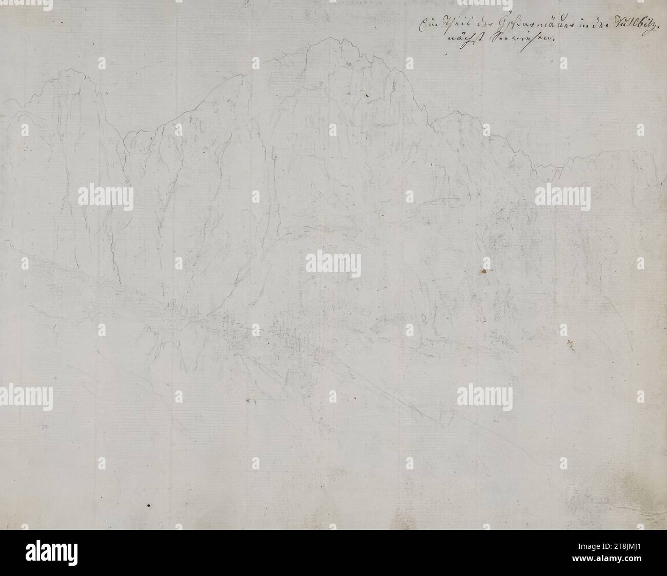 Gschirrmäuer in the Dullwitz, sketchbook Gauermann Carl; 64 paginated ...