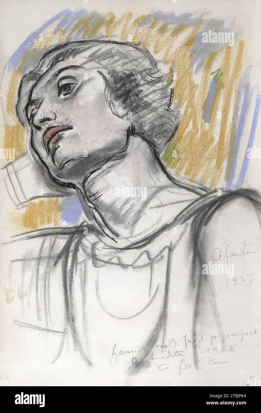 Portrait Gundi Krippel, Anton Faistauer, St. Martin near Lofer 1887 ...