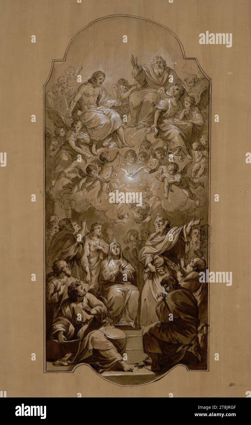 The Feast of Pentecost, Johann Baptist von Lampi the Elder, Romeno 1751 ...