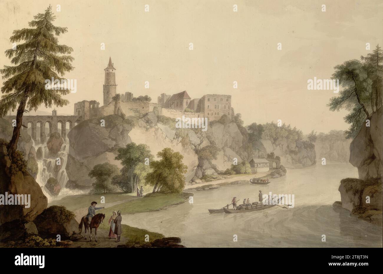 Klingenberg Castle on the Vltava, Lorenz Janscha, Radmannsdorf, Krain ...