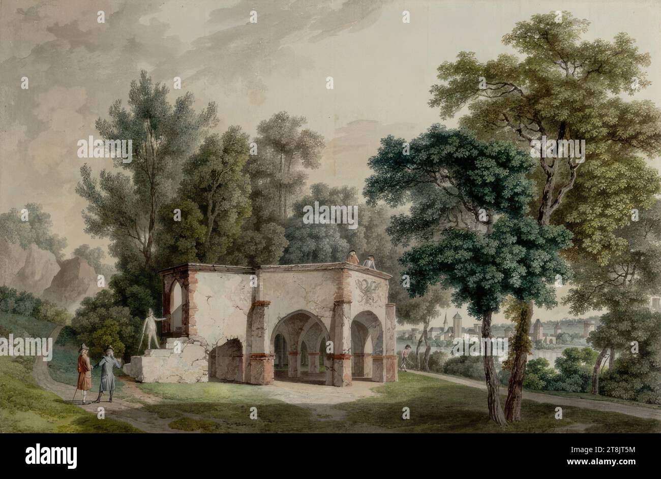 Königstuhl near Rense, 50-part series: Views of the Rhine, Lorenz ...