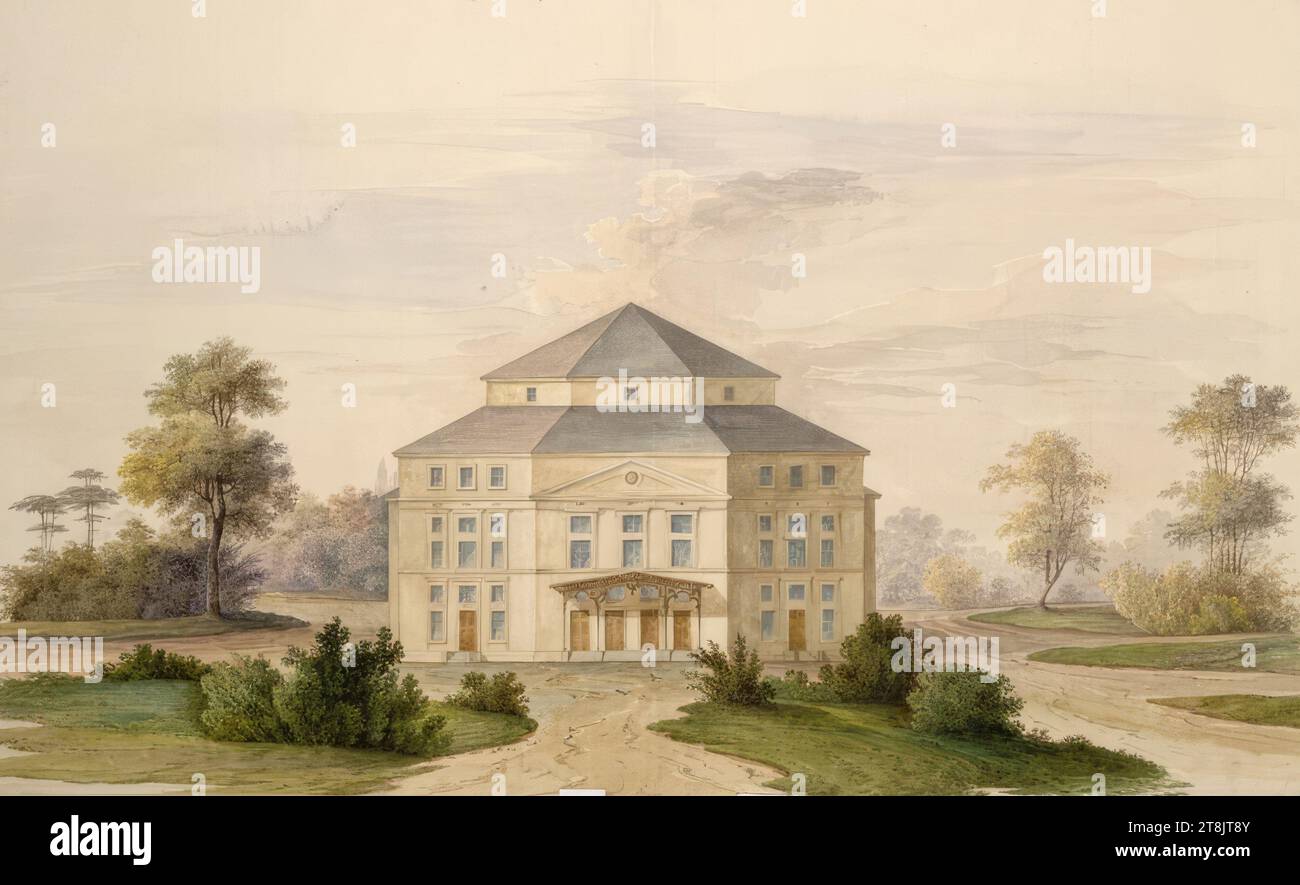 The new German theater in Pest, Josef Schaffer, Austria, 1757-1825 ...