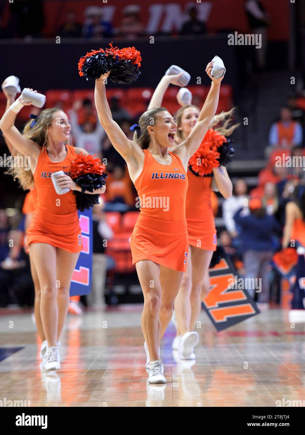 CHAMPAIGN, IL - NOVEMBER 14: Illinois Fighting Illini Cheer Team ...