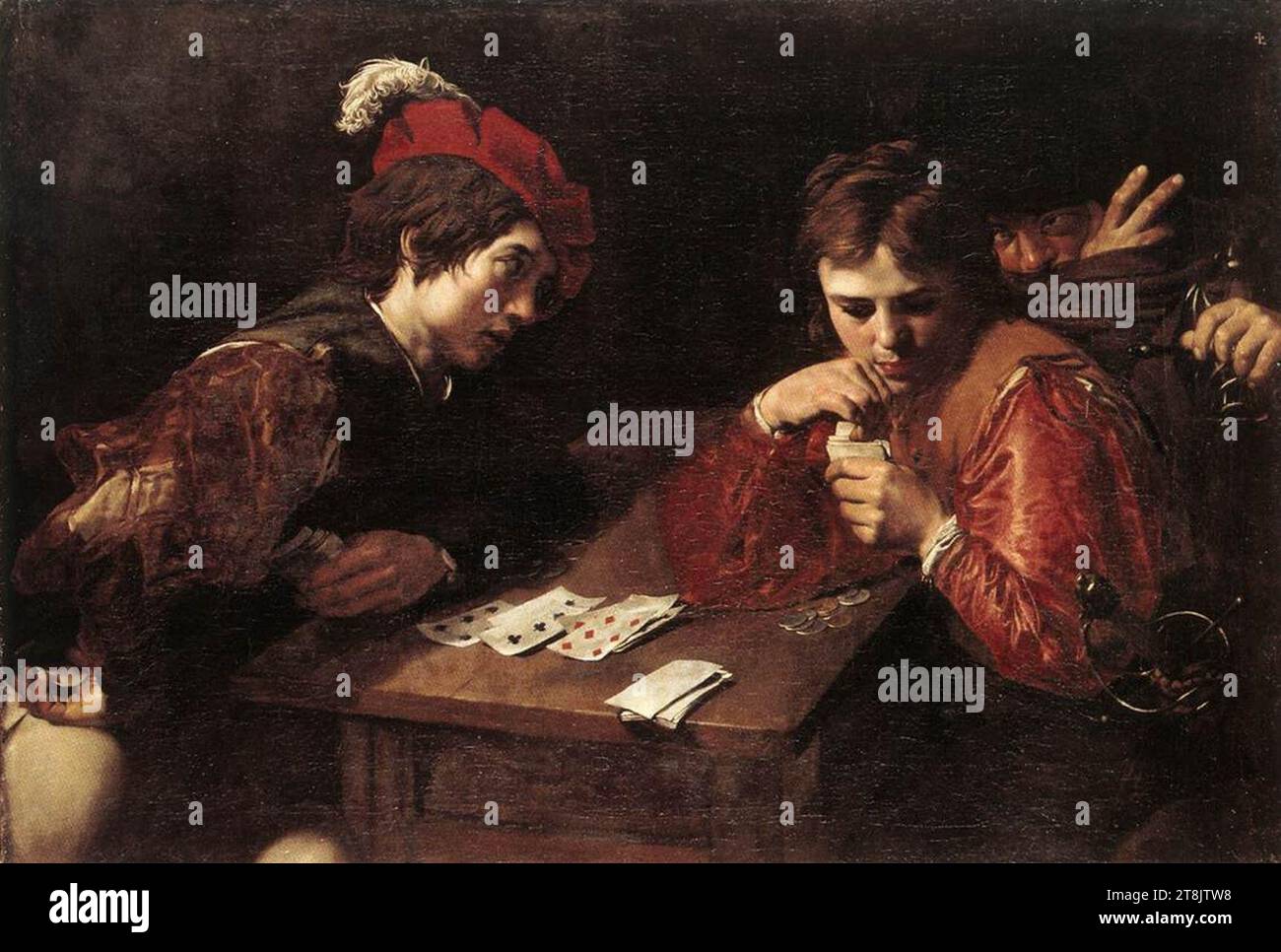 Valentin de Boulogne - Card-sharpers Stock Photo - Alamy