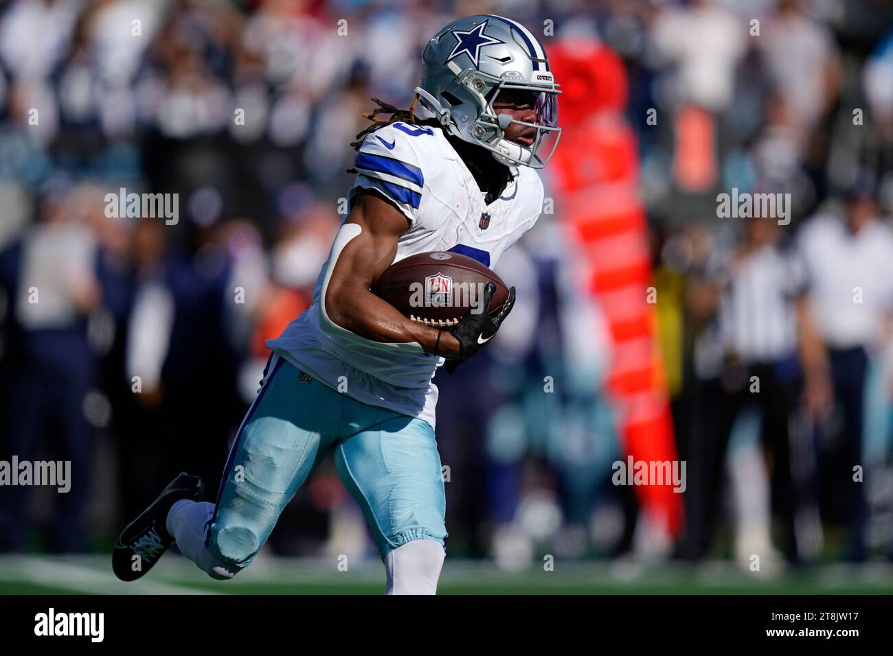 Dallas Cowboys wide receiver KaVontae Turpin runs the ball against the ...