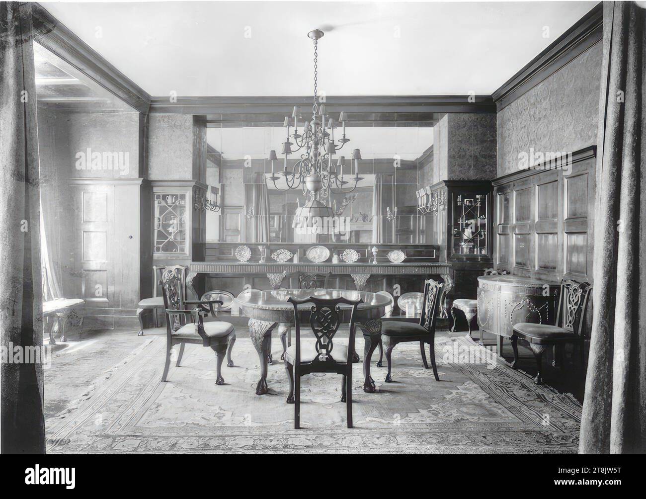 Paul Mayer's apartment, Vienna IV., Prinz-Eugen-Straße 80, dining room ...