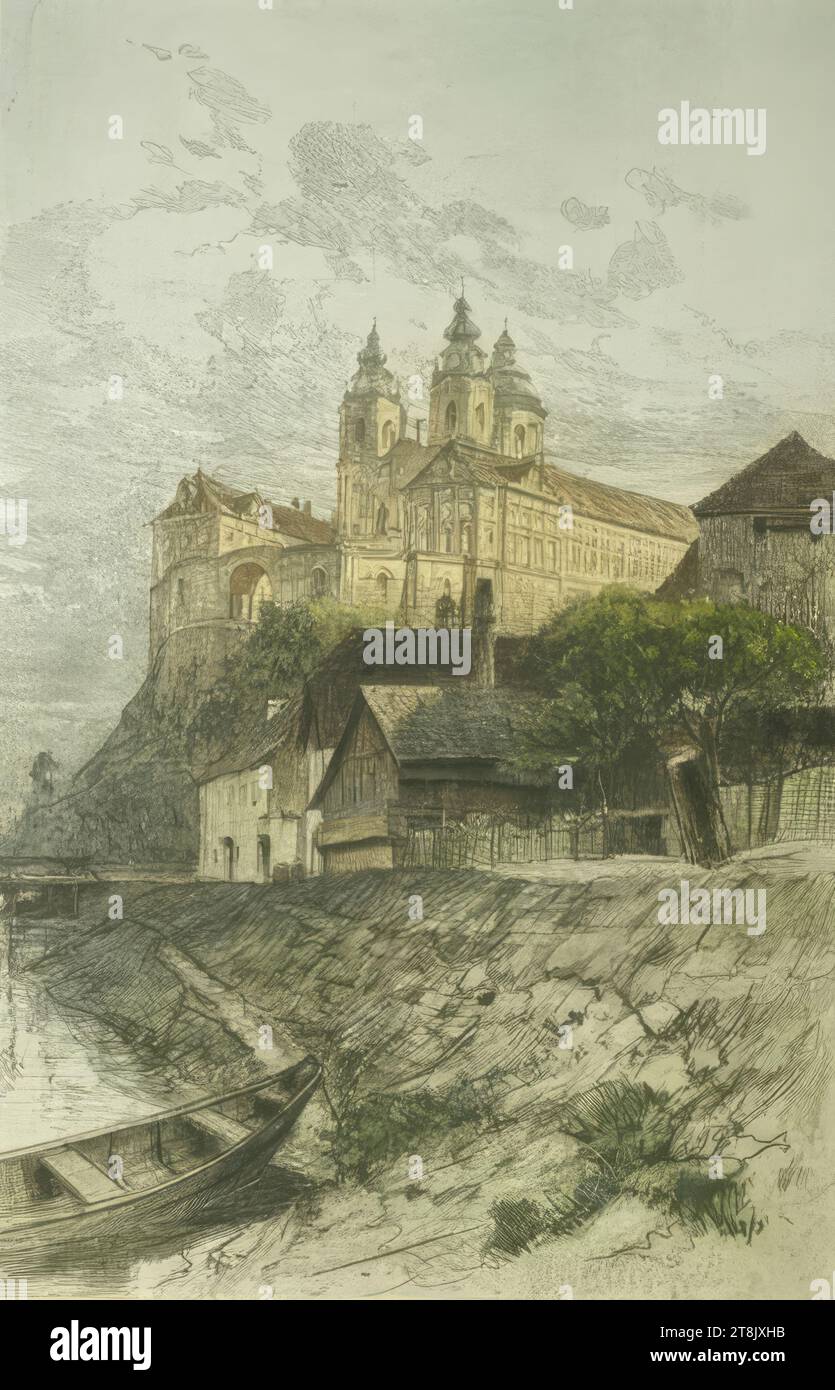 Melk a. d. Donau, Josef Danilowatz, Vienna 1877 - 1945 Vienna, print ...