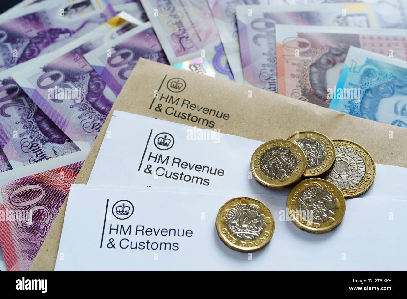 HM Revenue and Customs (HMRC) logos seen on the authentic HMRC tax ...