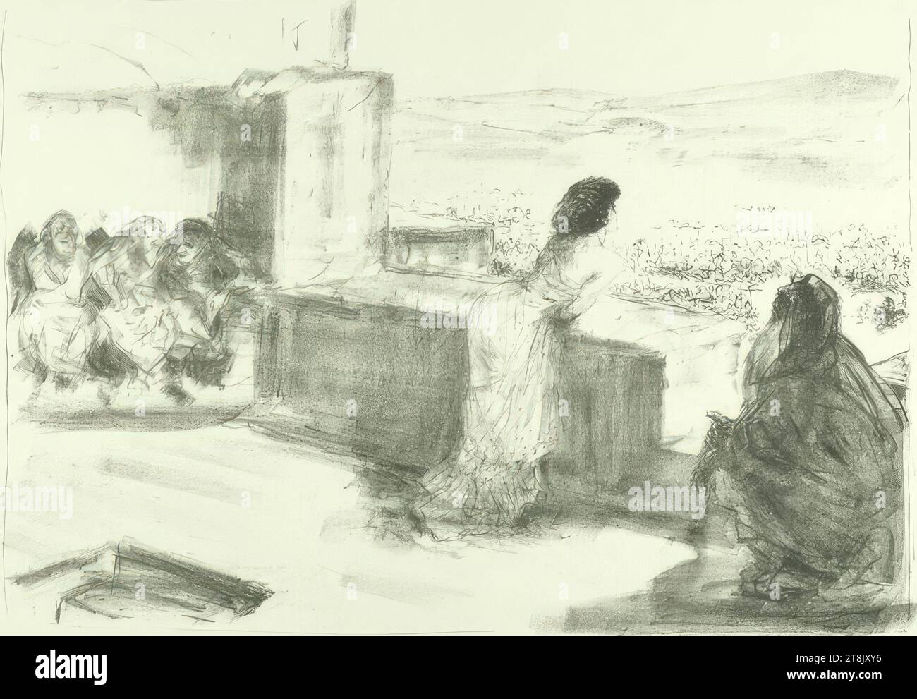 Achilles; Helena at the Skäischen Tor, Achilles - 15 lithographs on the ...