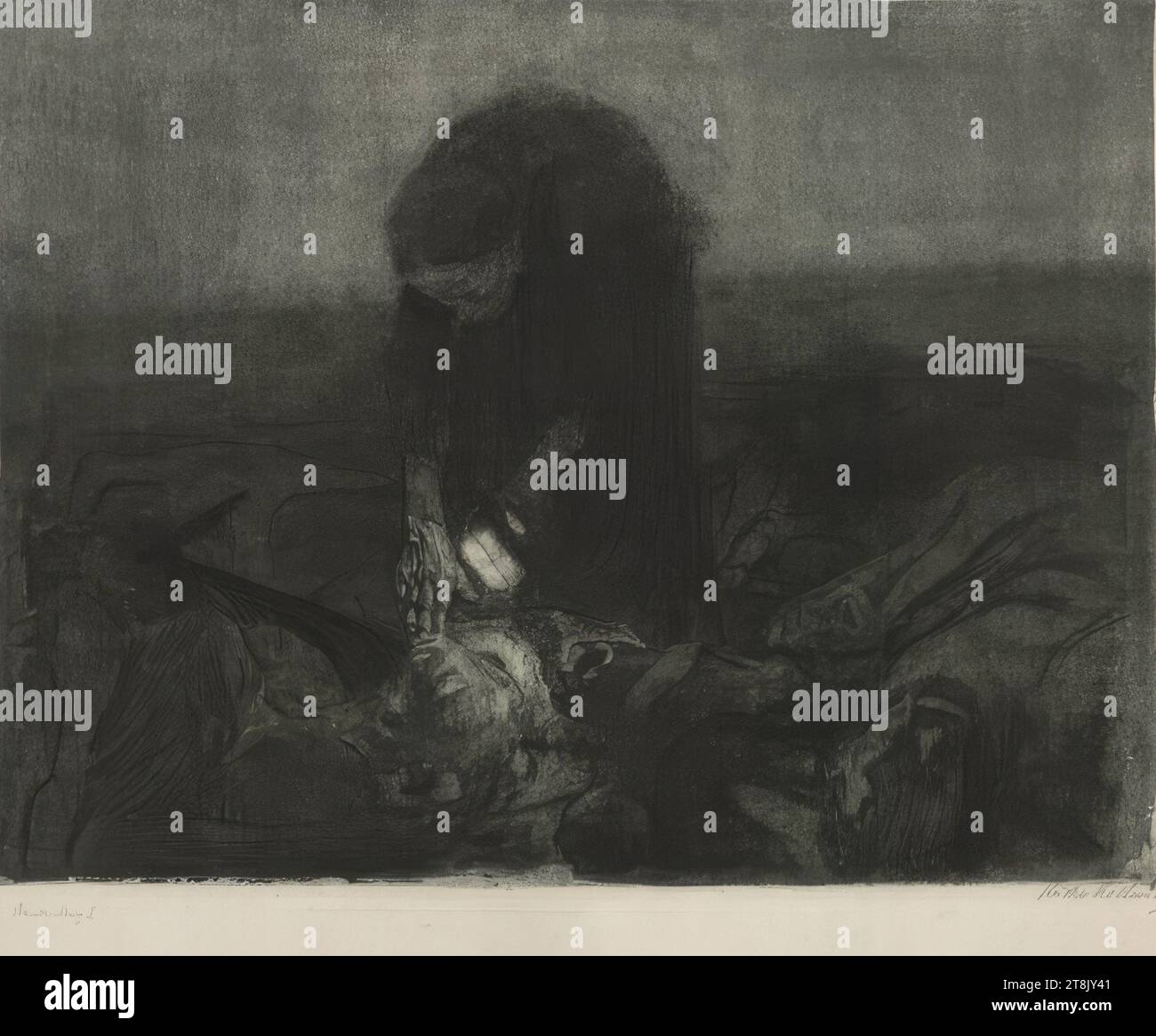 battlefield, peasant war; Sheet 6, Käthe Kollwitz, Königsberg 1867 ...