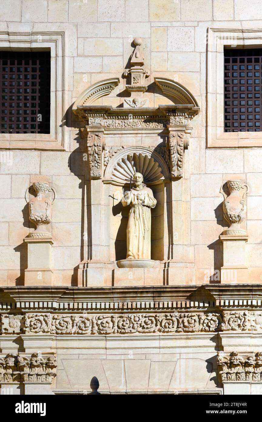 MURCIA, SPAIN, Architectural feature in the medieval facade of the ...