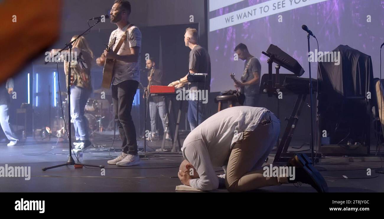 THE DOMINO REVIVAL, Pastor Mike Signorelli (right), 2023. © Fathom ...