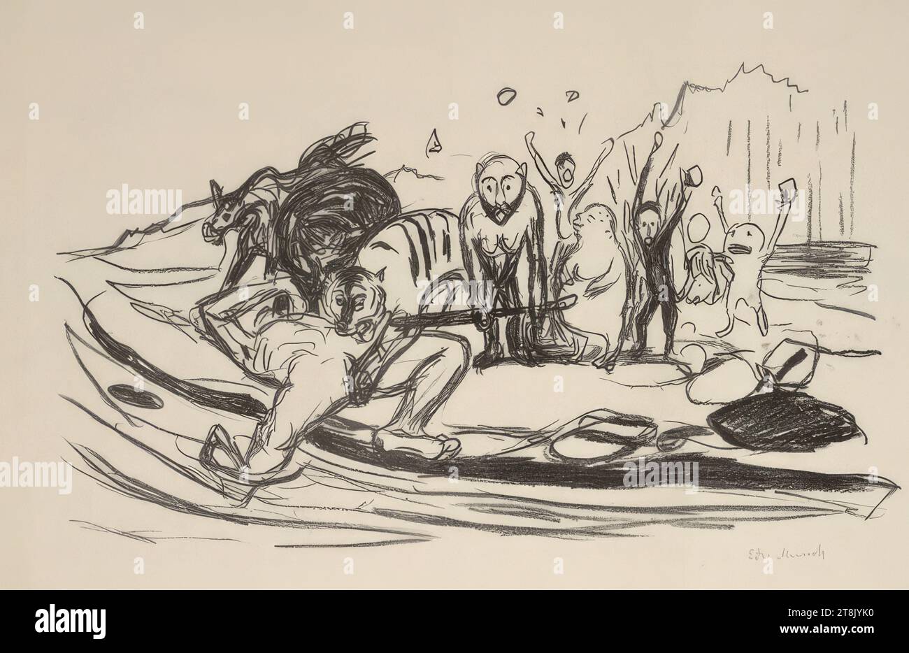 Alfa's death, 21-part series: Alfa og Omega, Edvard Munch, Løten near ...