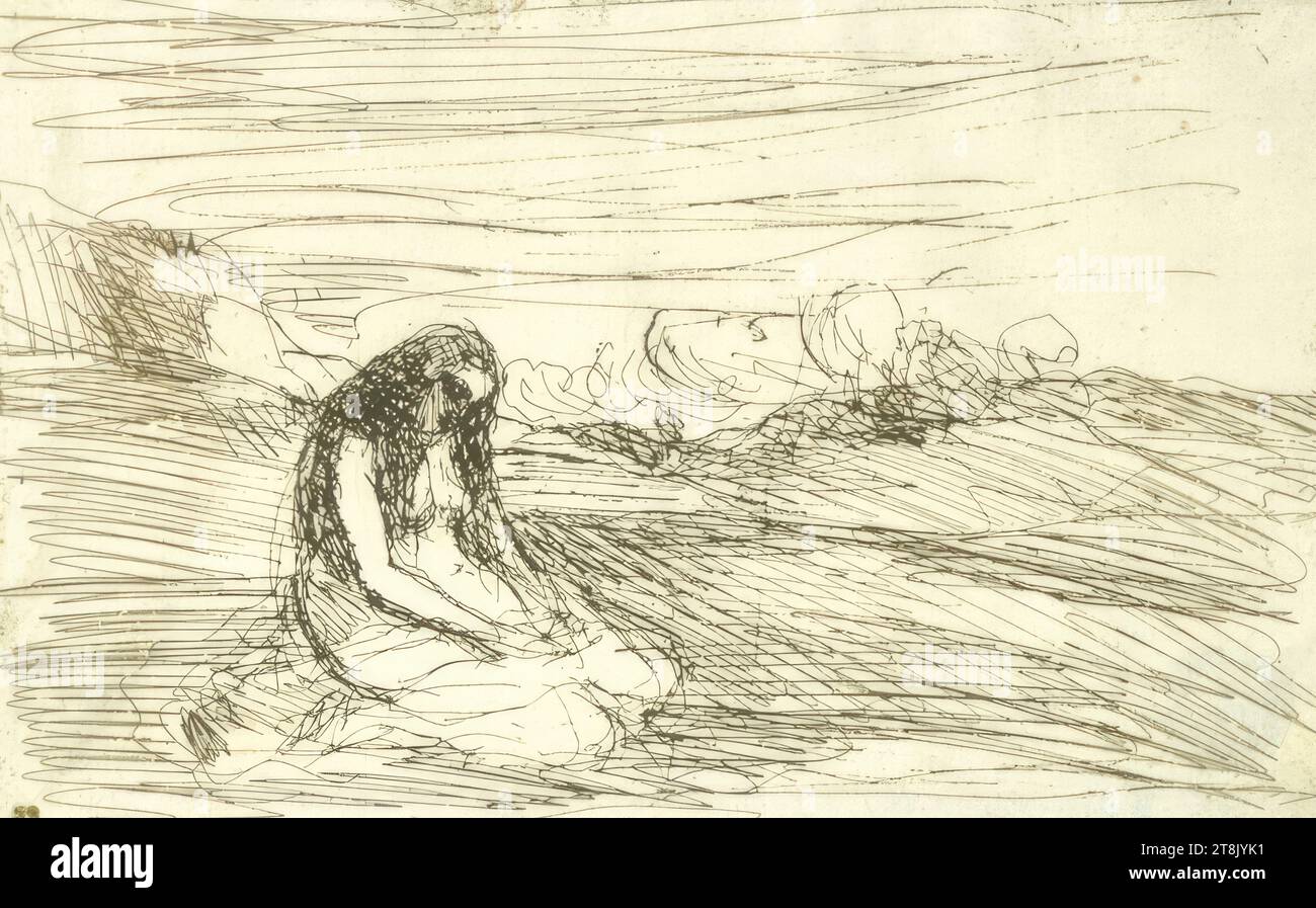 Magdalena meditating, Jean-Baptiste Camille Corot, Paris 1796 - 1875 ...