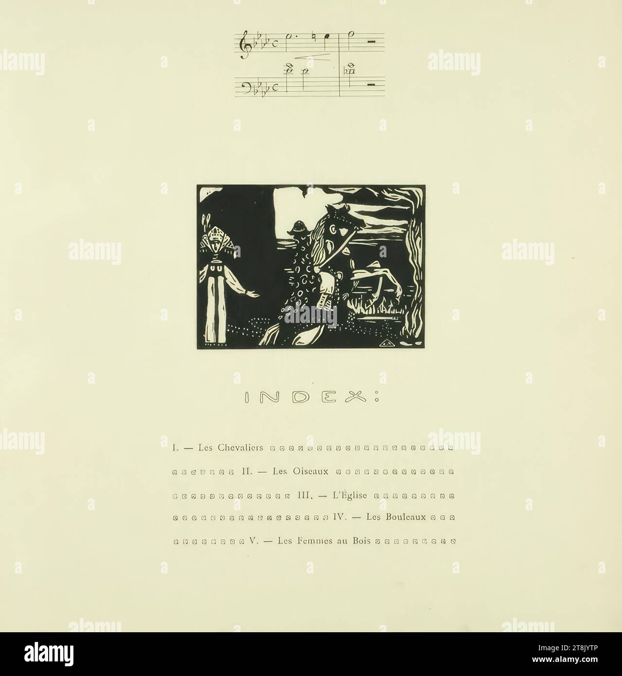 xylography; Title page with vignette 'Flame', xylographies, Wassily ...