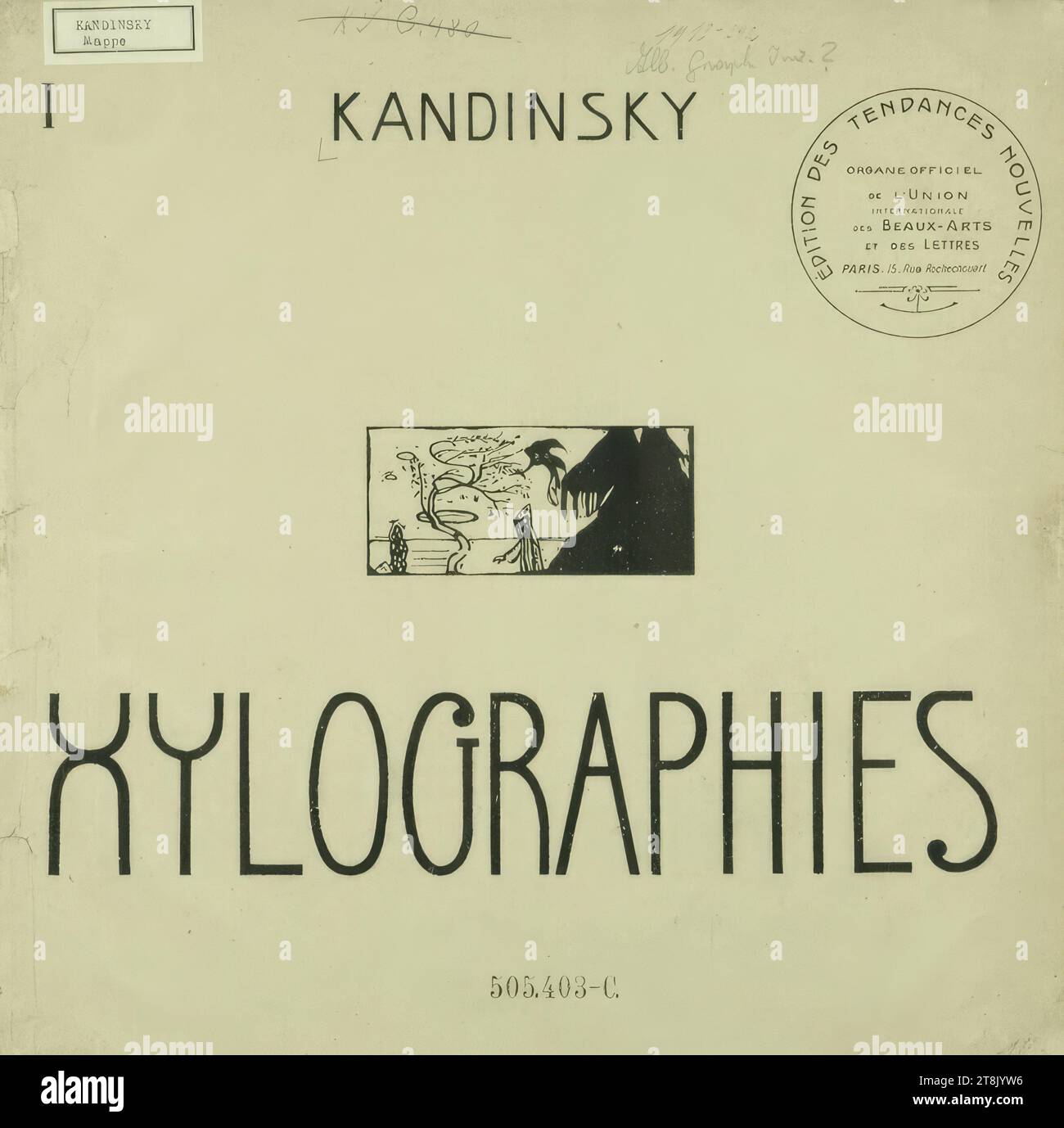 xylography; Cover, front, with vignette: Landscape with figure and ...