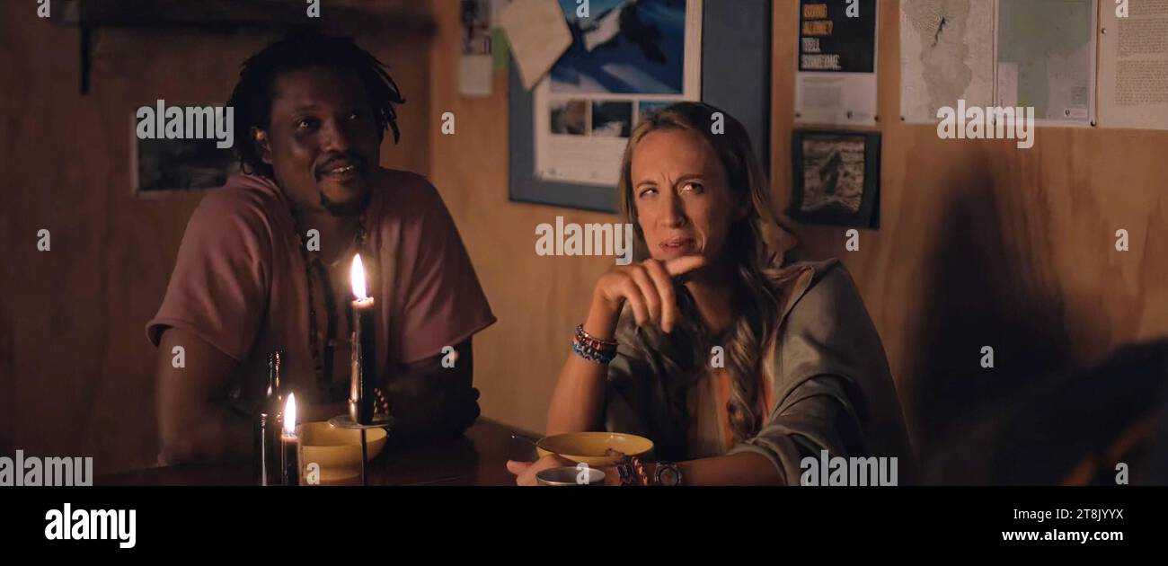 LOOP TRACK, from left: Tawanda Manyimo, Kate Simmonds, 2023. © Dark Sky ...