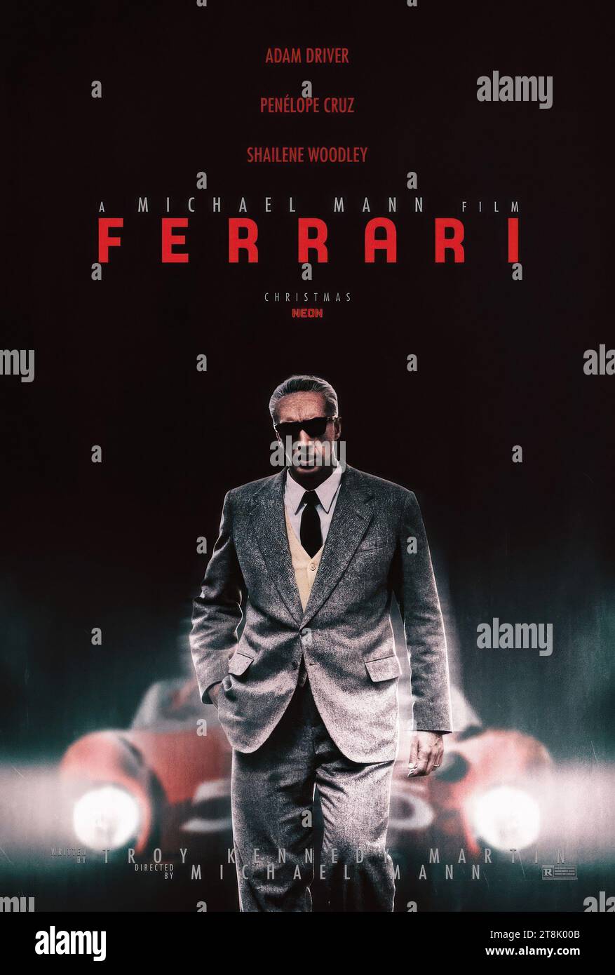 FERRARI, US poster, Adam Driver as Enzo Ferrari, 2023. © Neon ...