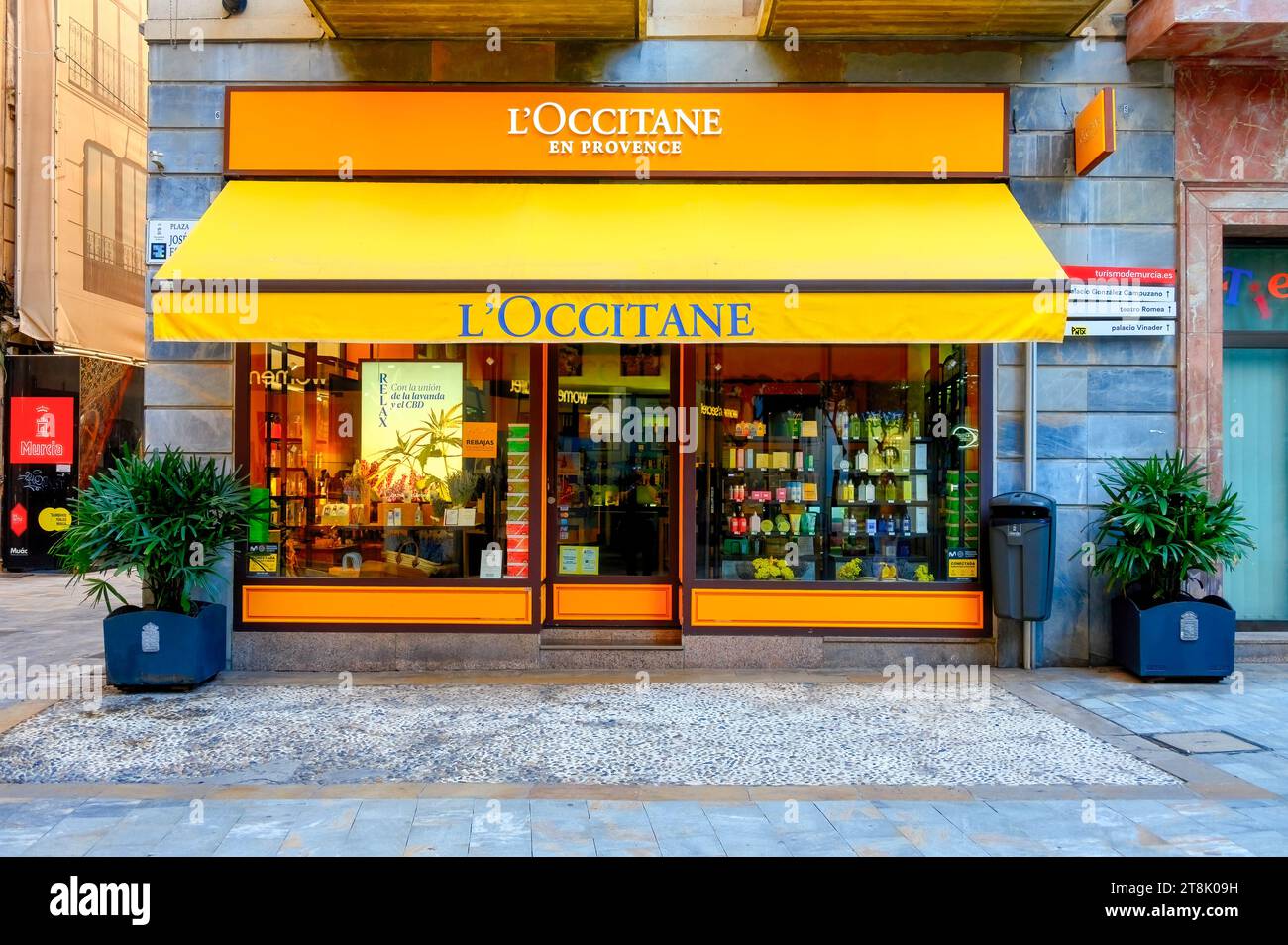 MURCIA, SPAIN, L'Occitane store facade Stock Photo - Alamy