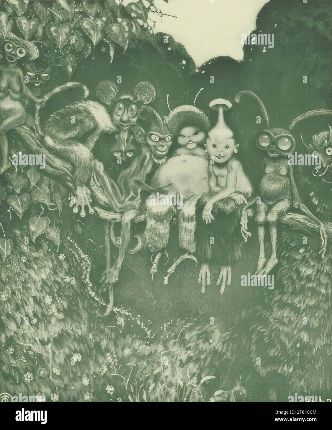 The spectators, Richard Teschner, Karlsbad 1879 - 1948 Vienna, 1916 ...