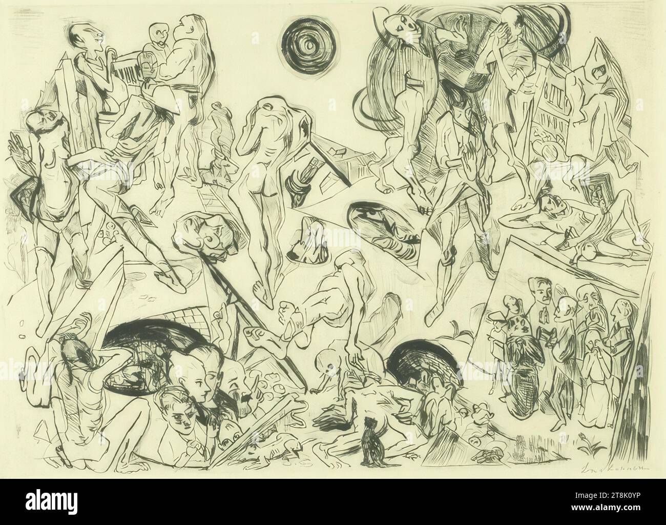 faces; Resurrection, faces, Max Beckmann, Leipzig 1884 - 1950 New York ...