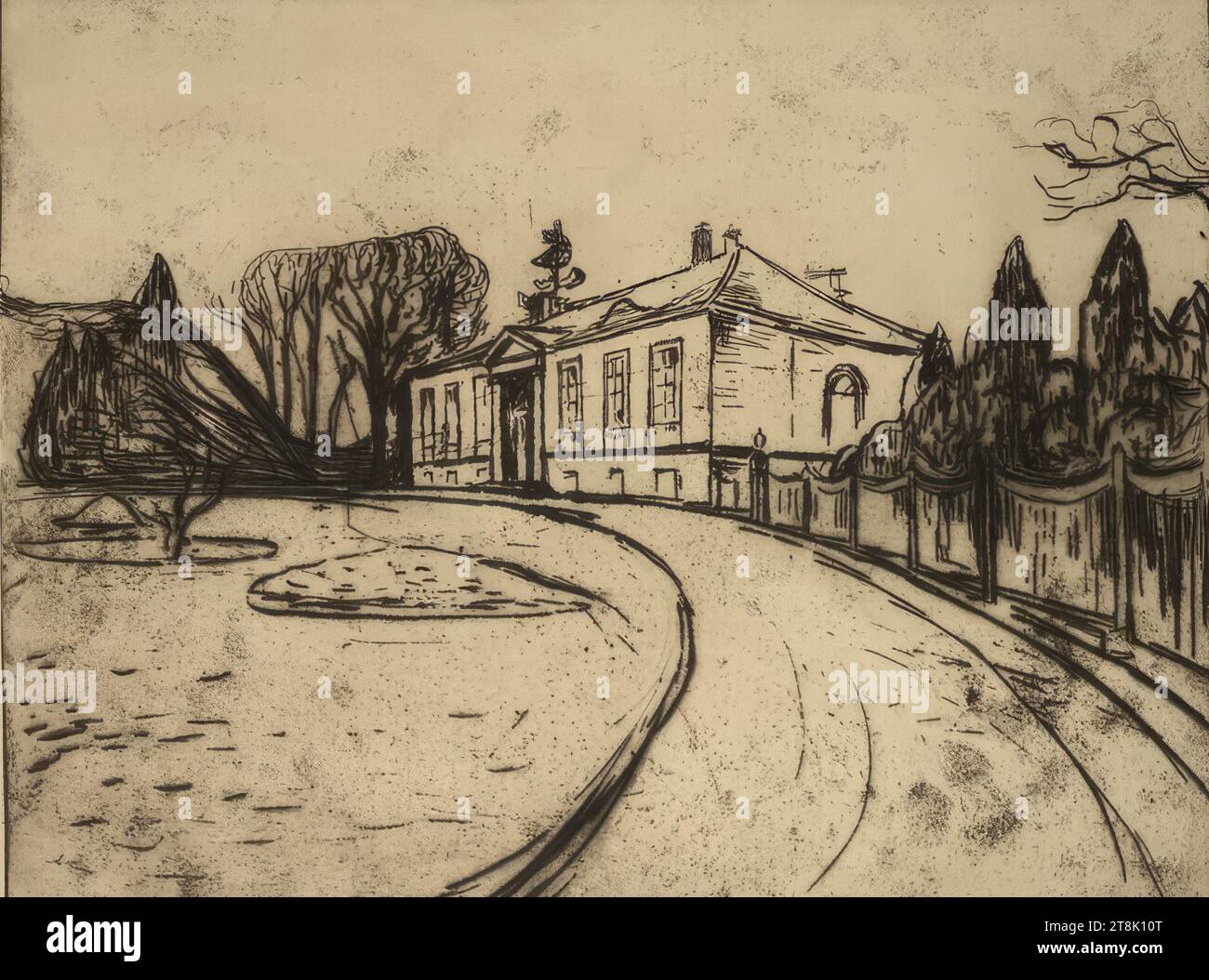 The house, series: Sheets from the House of Linde, Edvard Munch, Løten ...