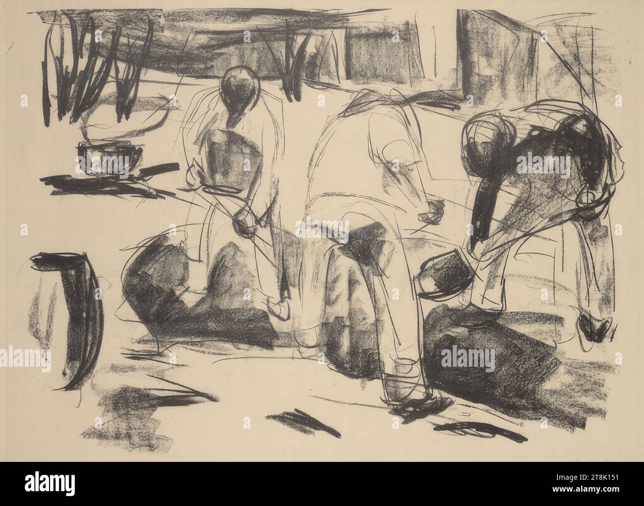 Digging workers, Edvard Munch, Løten near Hamar 1863 - 1944 Ekely, 1920 ...