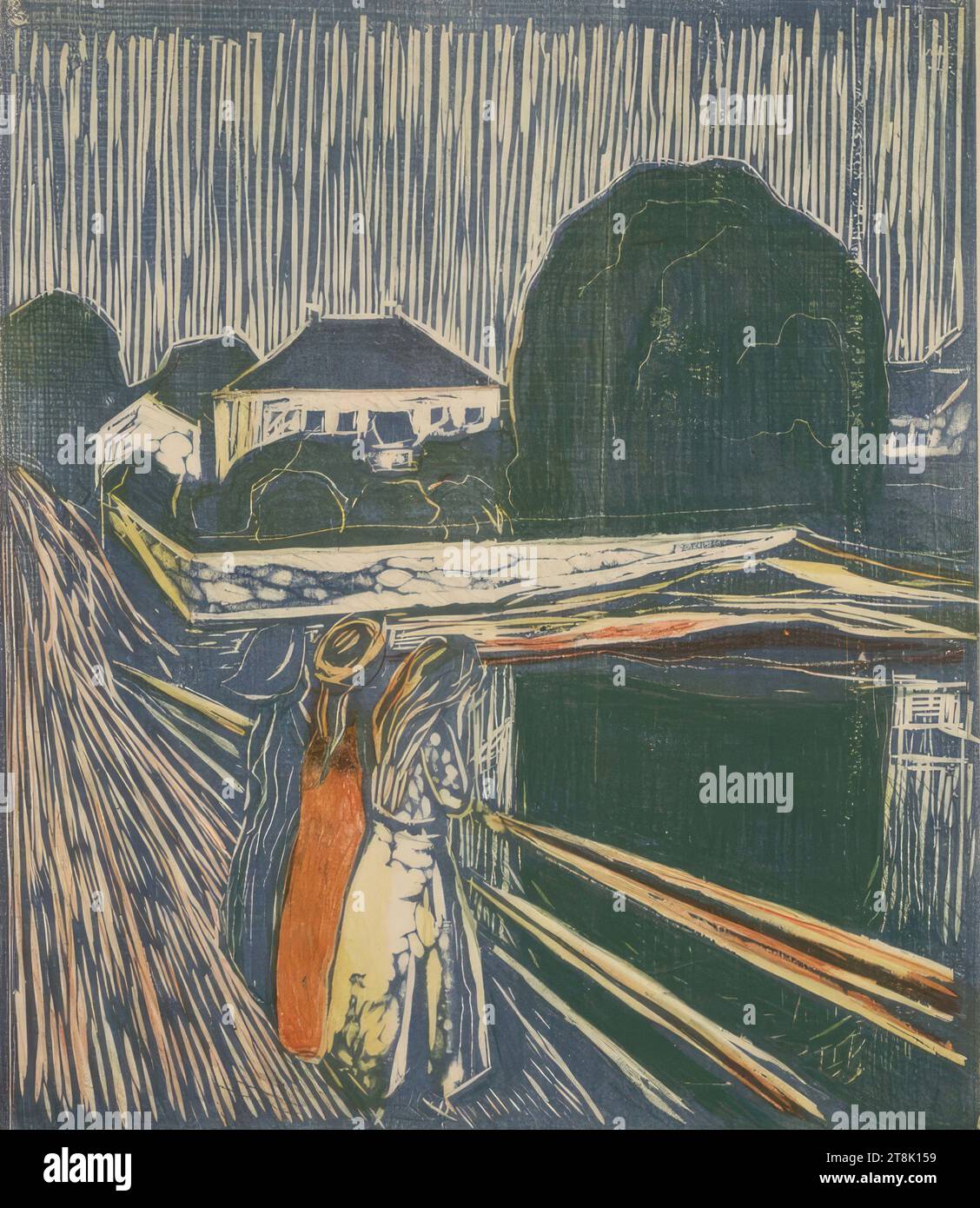 Girl on the pier, Edvard Munch, Løten near Hamar 1863 - 1944 Ekely ...