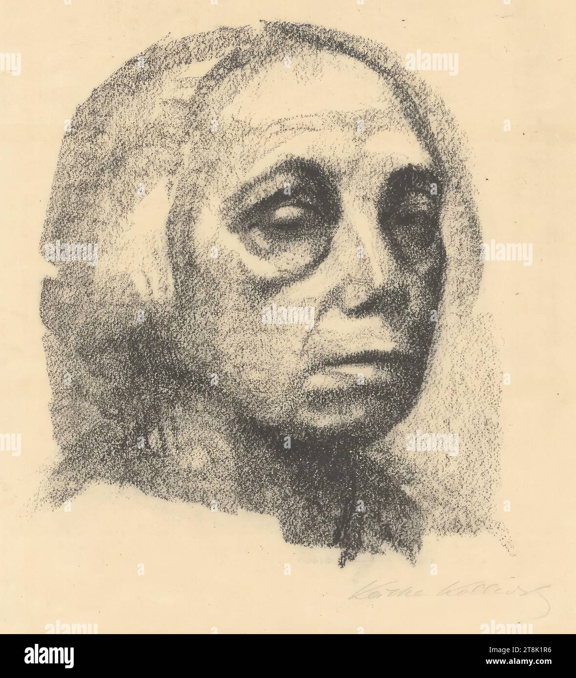 Small self-portrait 1920, Käthe Kollwitz, Königsberg 1867 - 1945 ...