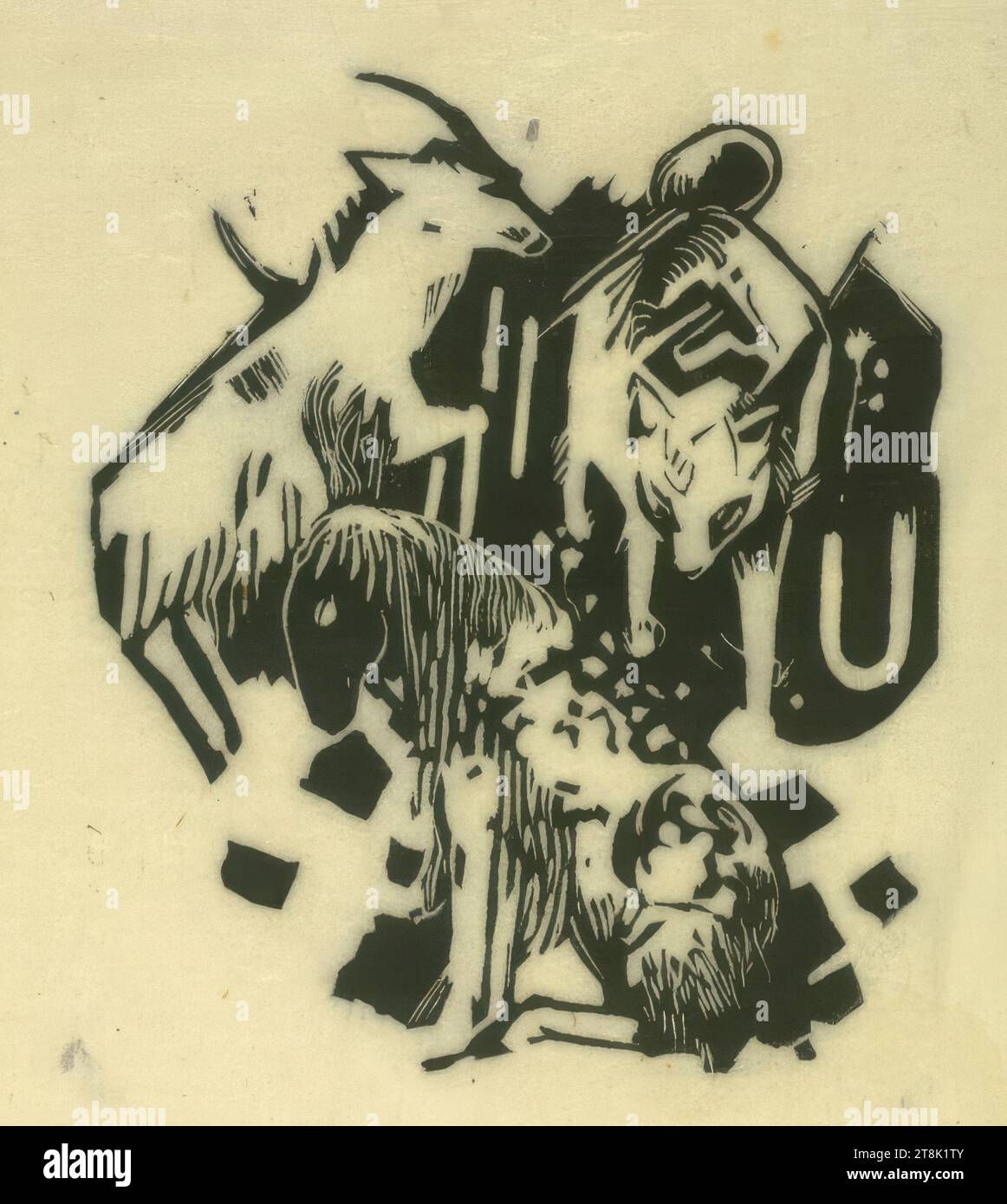 Three animals, Franz Marc, Munich 1880 - 1916 Verdun, 1912, print ...