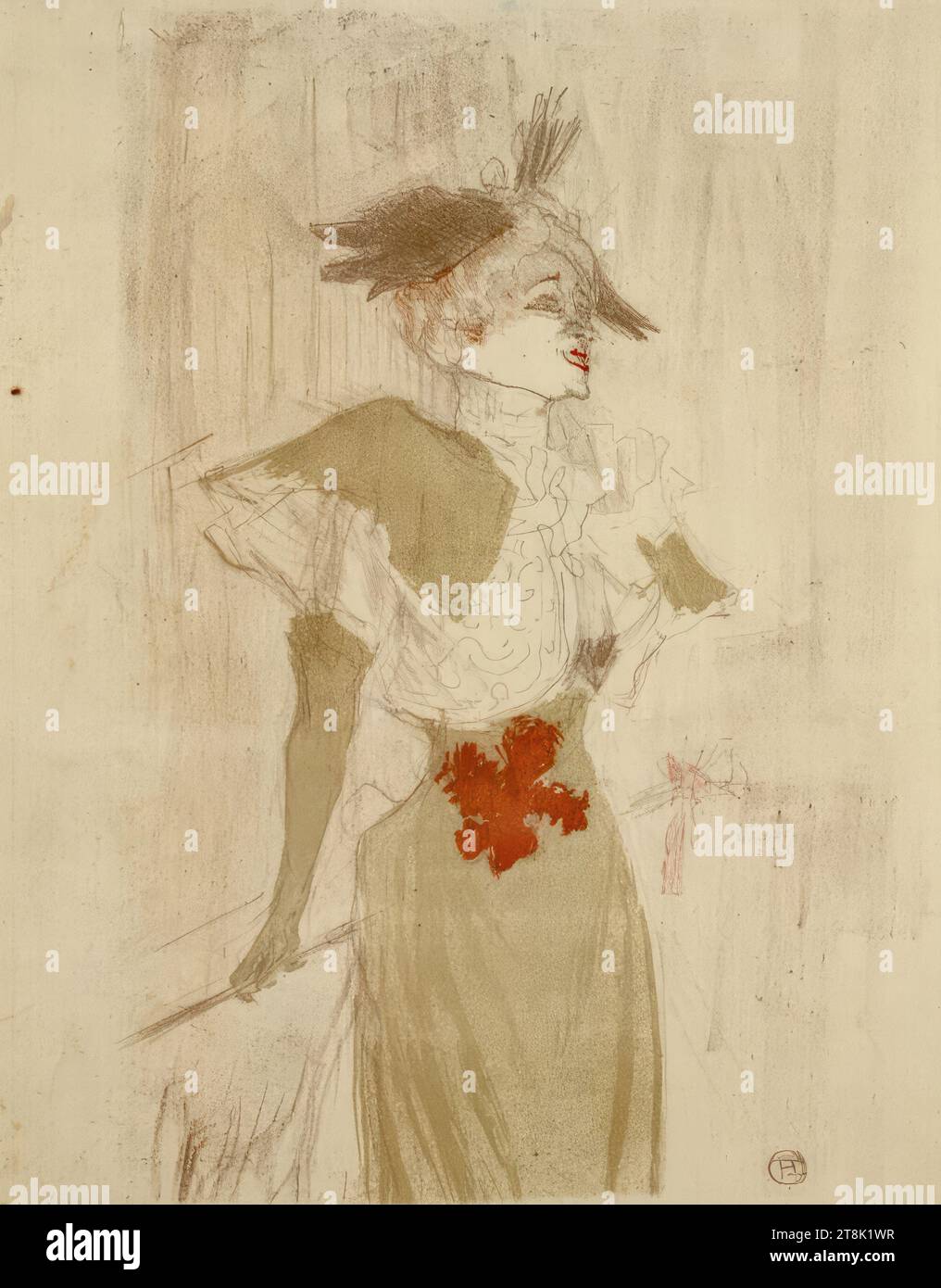 Mademoiselle Marcelle Lender, debout, Henri de Toulouse-Lautrec, Albi ...