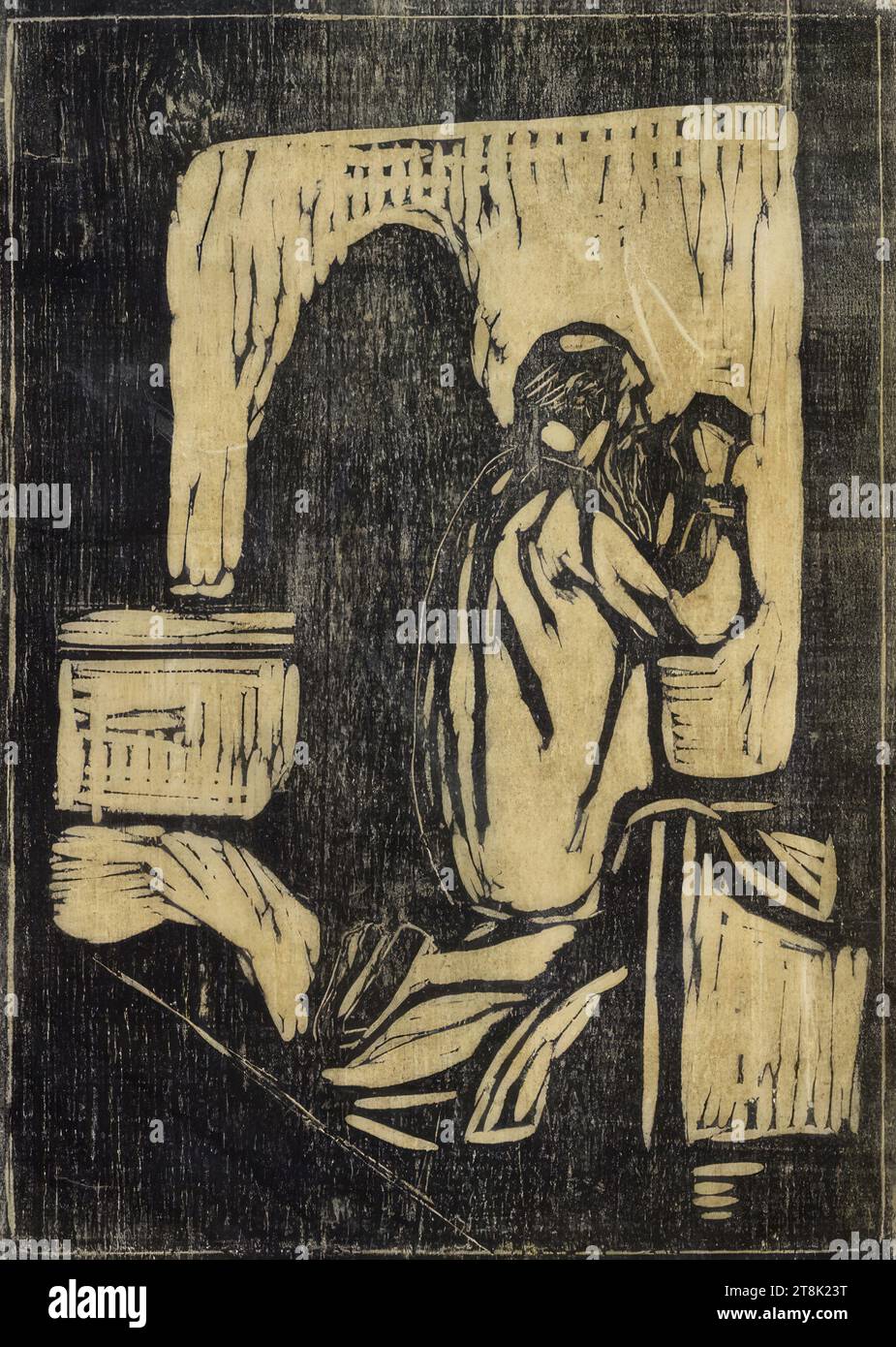 Prayer of the old man, Edvard Munch, Løten near Hamar 1863 - 1944 Ekely ...