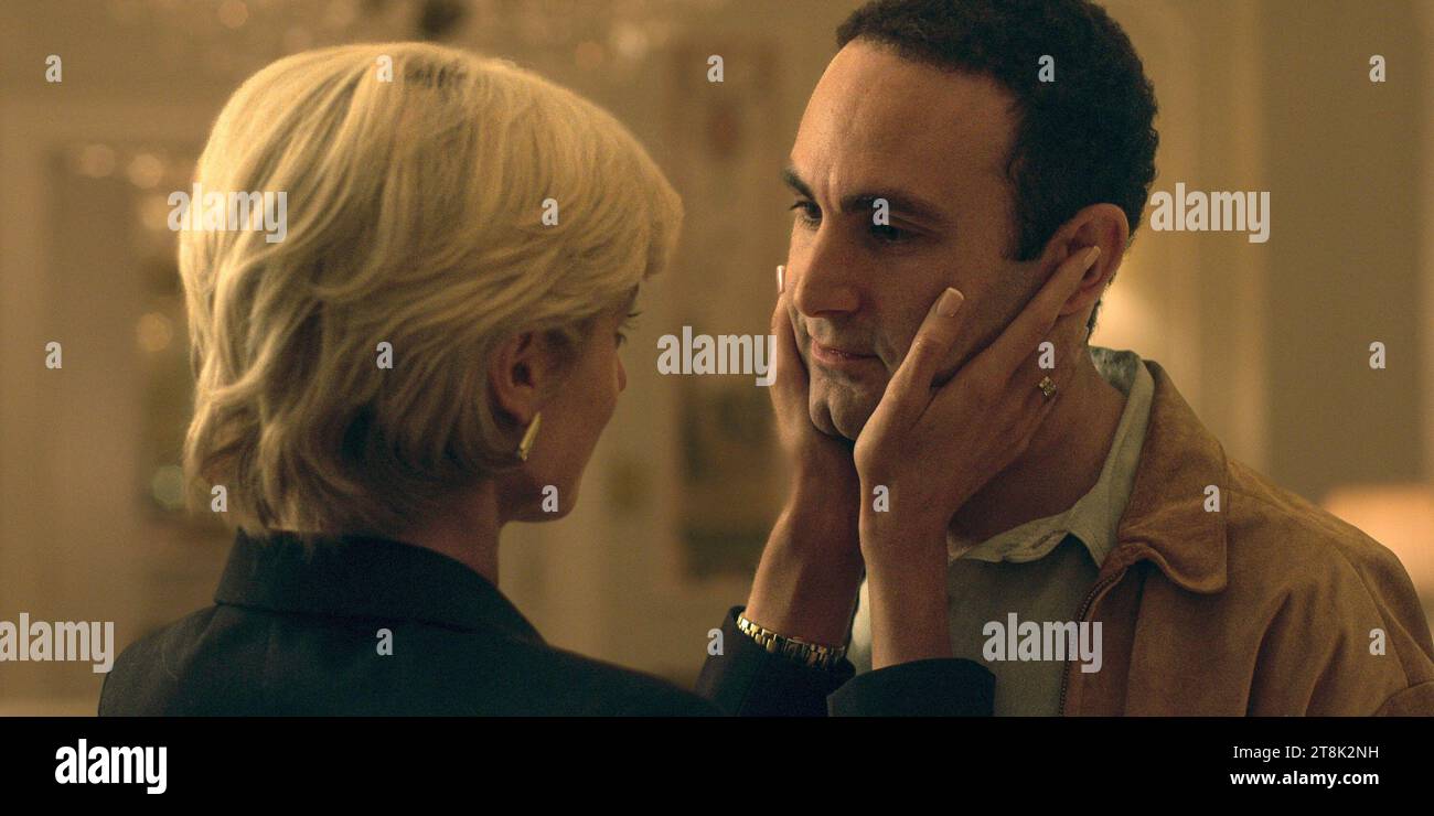 THE CROWN, from left: Elizabeth Debicki as Princess Diana, Khalid ...