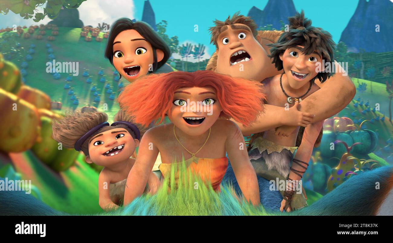 THE CROODS: FAMILY TREE, from left: Sandy (voice: Dee Bradley Baker ...