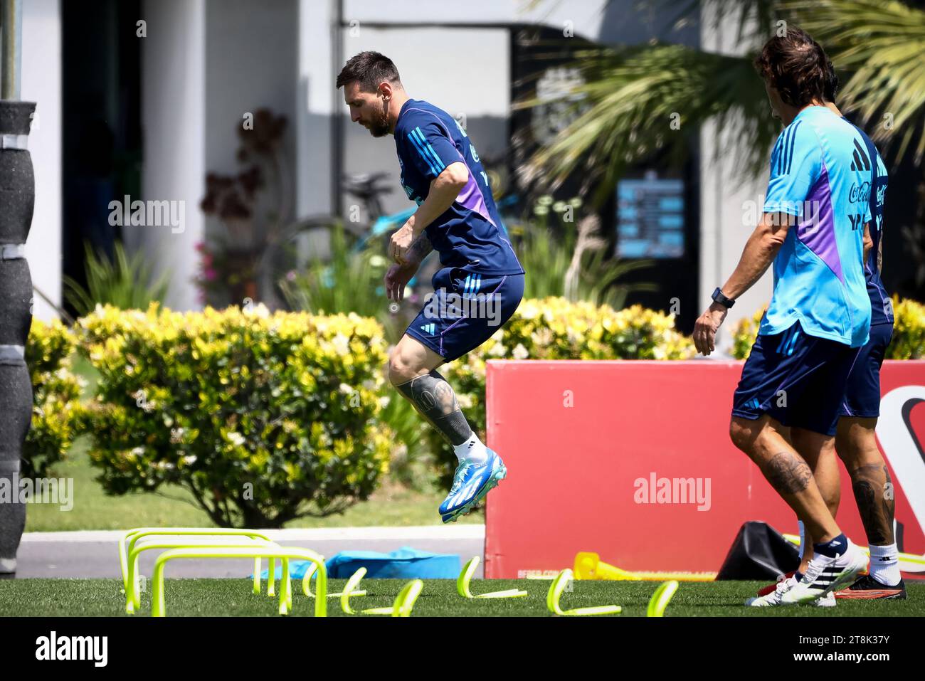 Ezeiza, Buenos Aires, Argentina. 20th Nov, 2023. Lionel Messi of ...