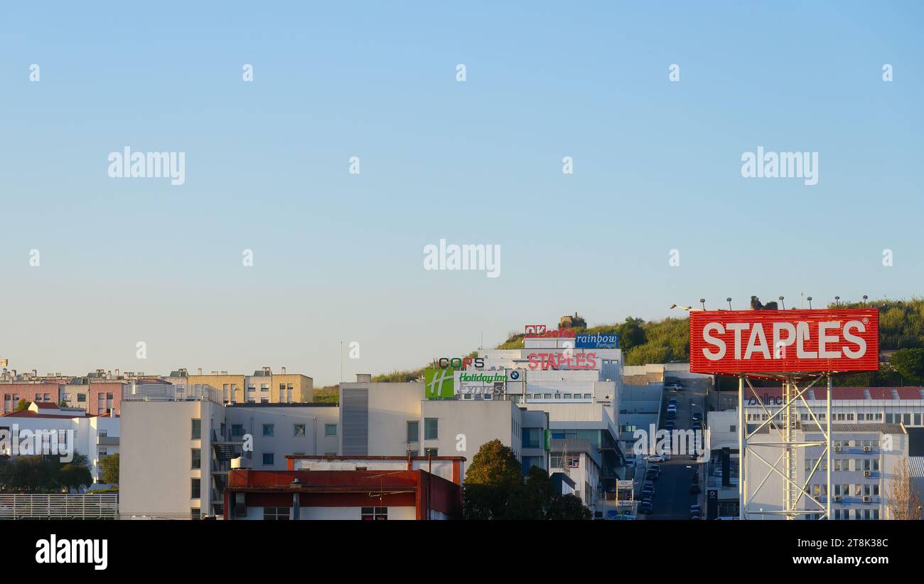 LISBON, PORTUGAL, Staples Store Sign Stock Photo - Alamy
