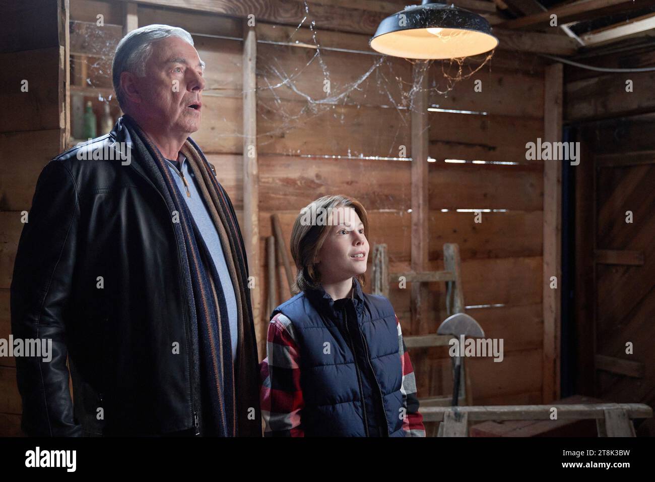 MYSTERY ON MISTLETOE LANE, from left: Fred Henderson, Logan Pierce, (aired Nov. 9, 2023). photo ...