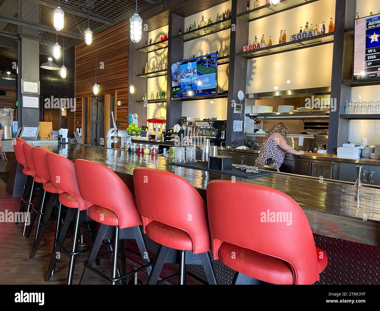Park City, UT USA - September 8, 2022: A bar in the luxury neighborhood ...