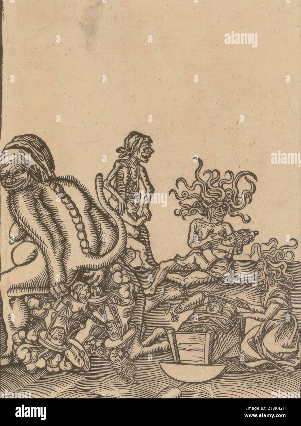 The devil gives birth to the Pope and five cardinals, The Papacy ...