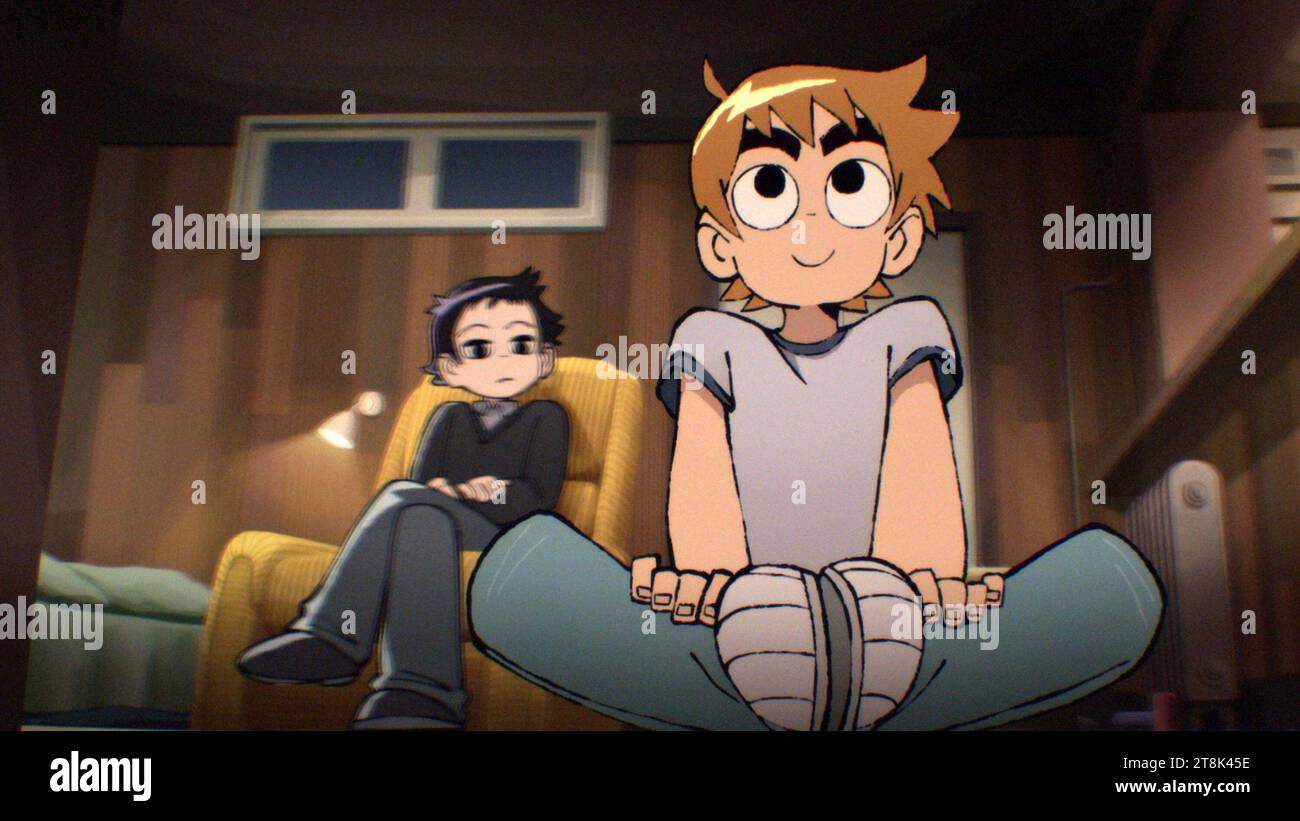 SCOTT PILGRIM TAKES OFF, from left: Wallace Wells (voice: Kieran Culkin ...
