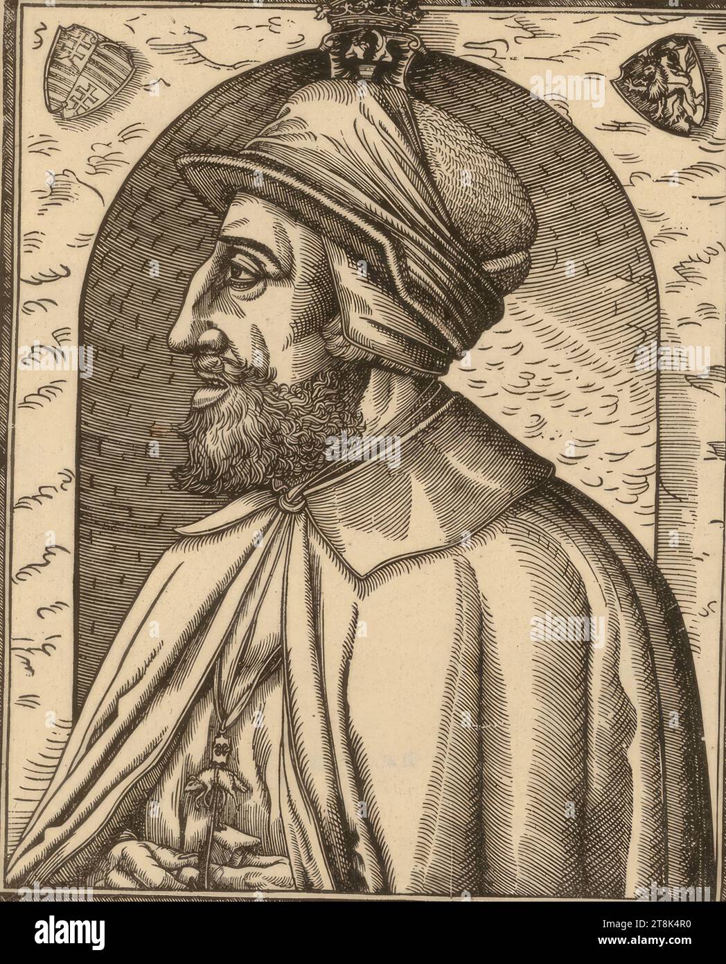 Portrait of King Ferdinand, monogrammist MR, Germany, end of 15th ...